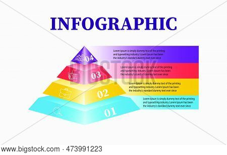 4-option 3d Pyramid Vector & Photo (Free Trial) | Bigstock