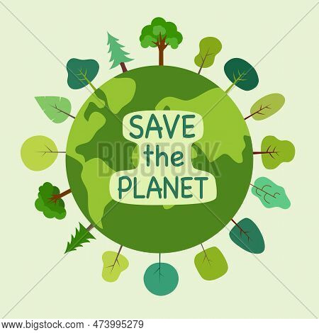 Save Planet Concept Vector & Photo (Free Trial) | Bigstock