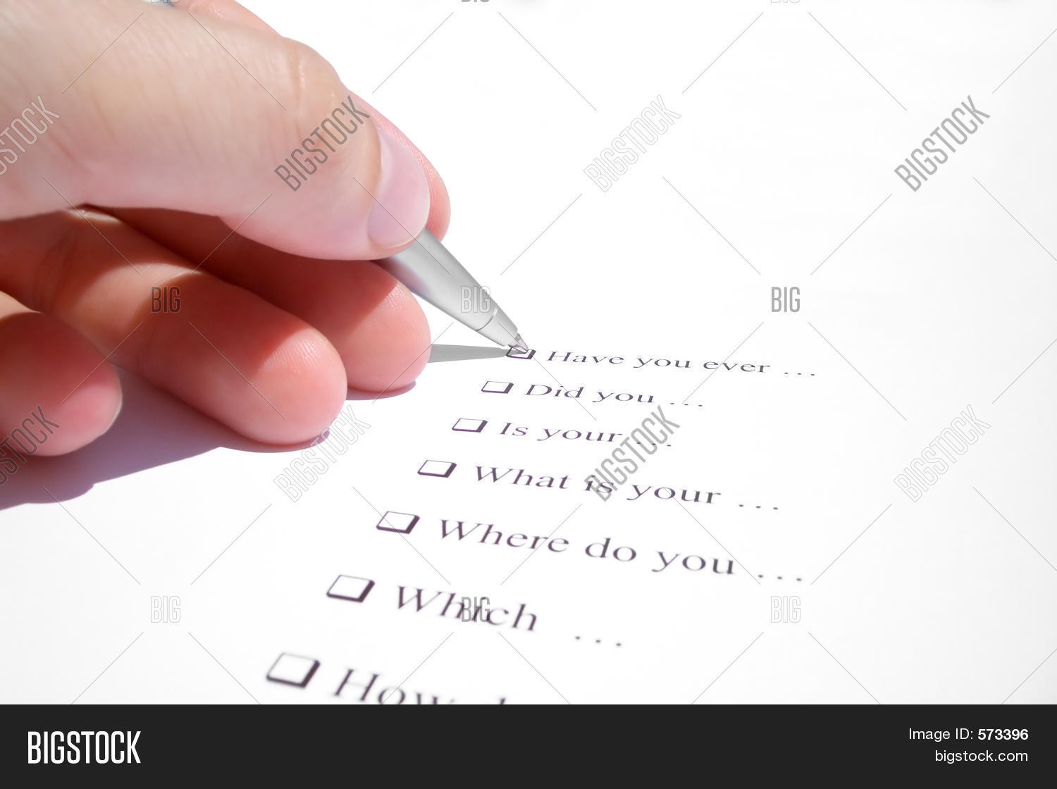 Imagen y foto Cuestionario (prueba gratis) | Bigstock