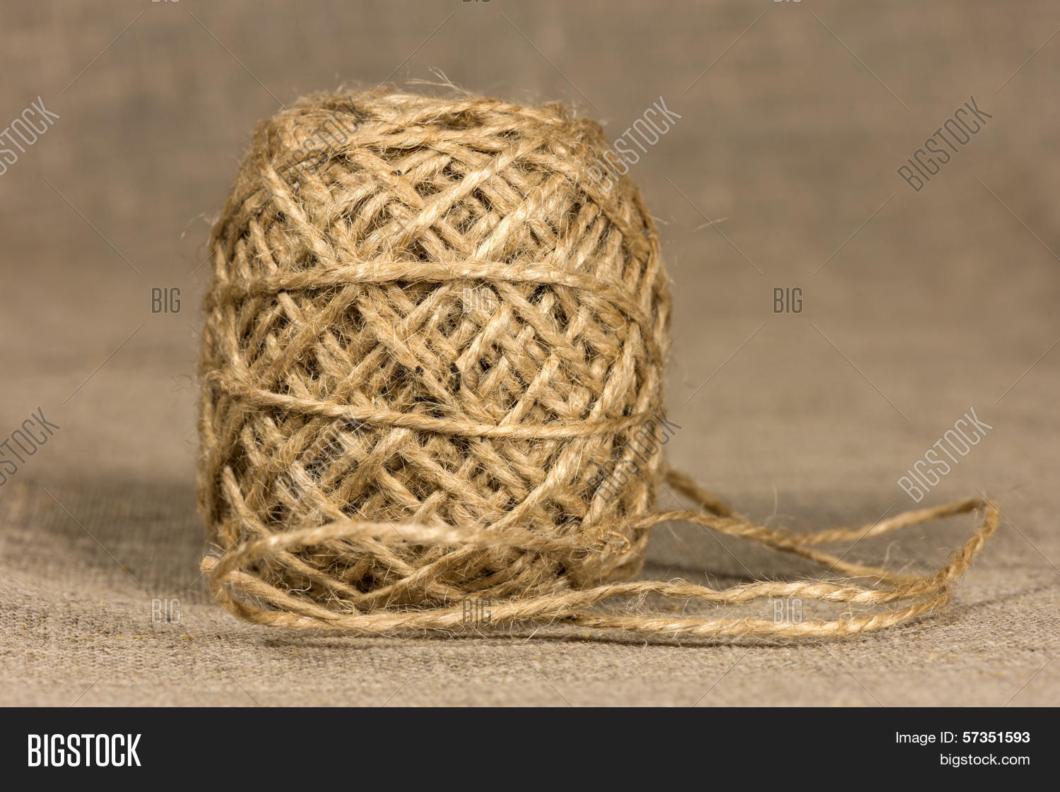 Jute Yarn Coiling Into Image & Photo (Free Trial) | Bigstock