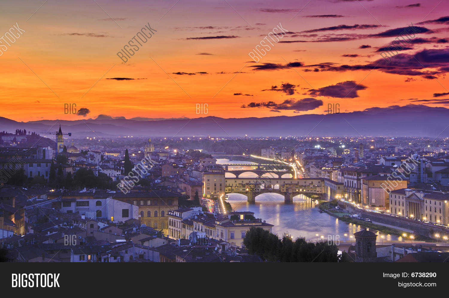 Sunset Florence Image & Photo (Free Trial) | Bigstock