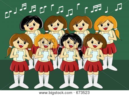 Cute Girls' Choir Image & Photo (Free Trial) | Bigstock