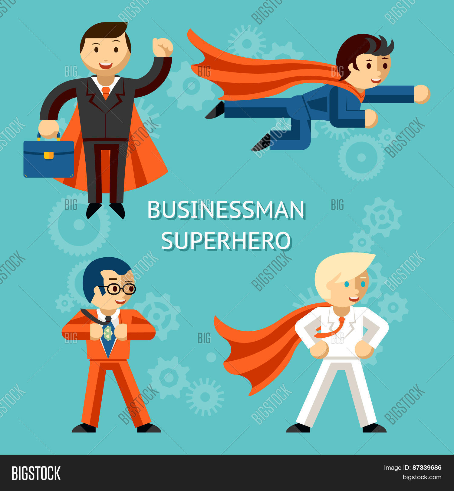 Business Superheroes Vector & Photo (Free Trial) | Bigstock