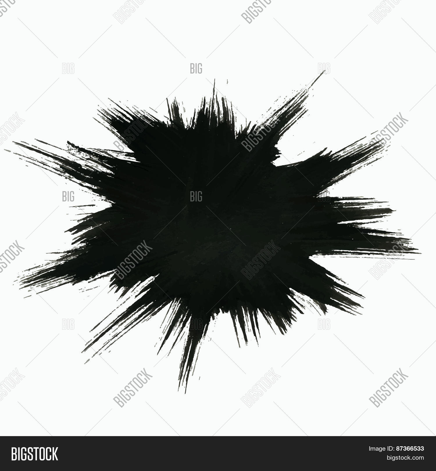 Black Burst Vector & Photo (Free Trial) | Bigstock