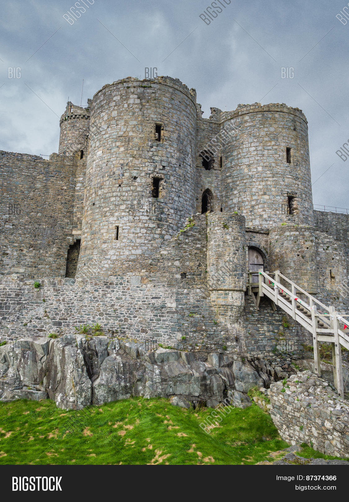 Harlech Castle Image & Photo (Free Trial) | Bigstock
