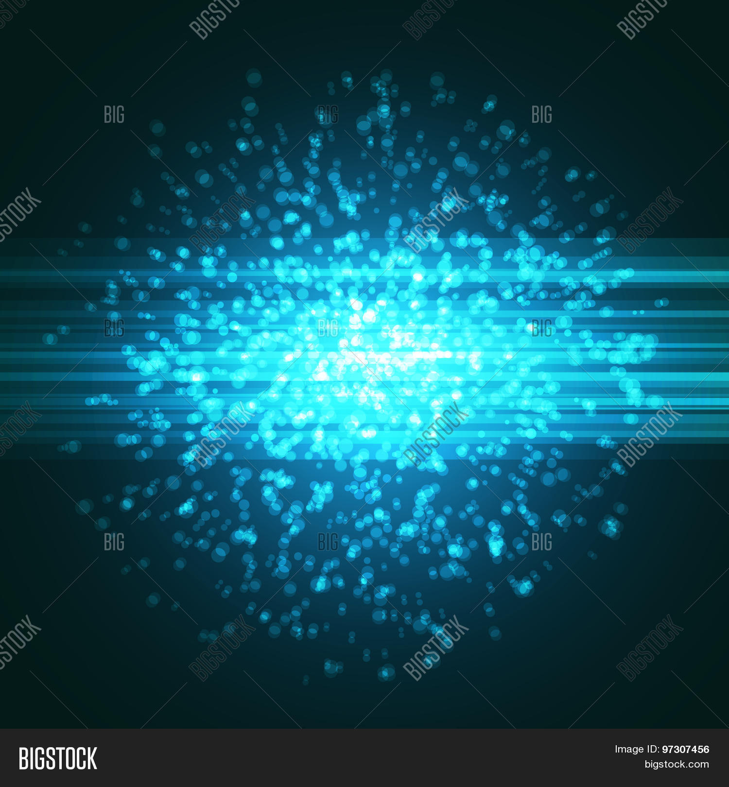 Bright Blue Particle Vector & Photo (Free Trial) | Bigstock