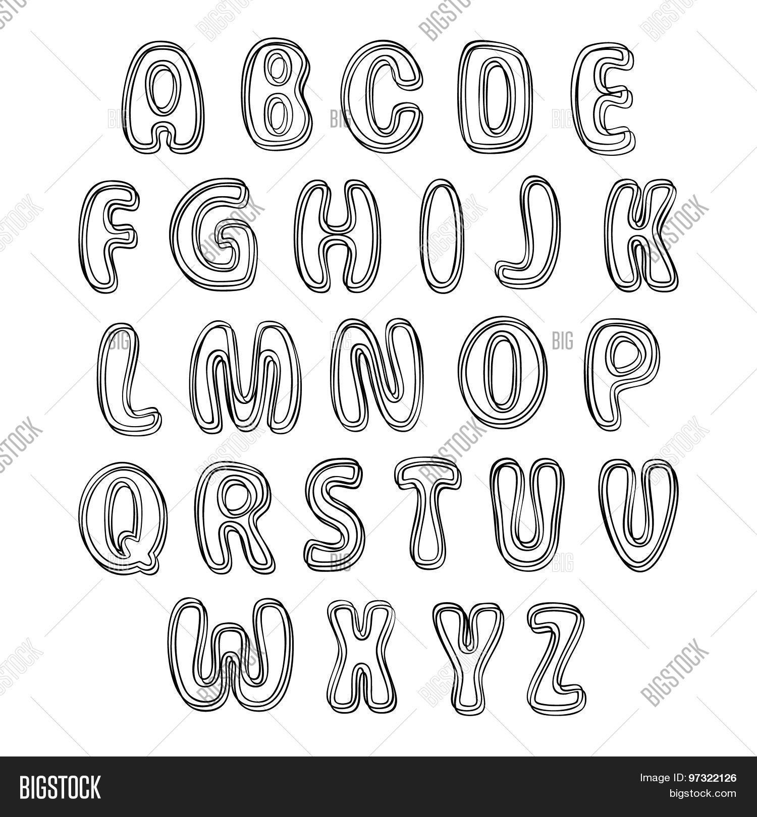 Black Alphabet Vector & Photo (Free Trial) | Bigstock