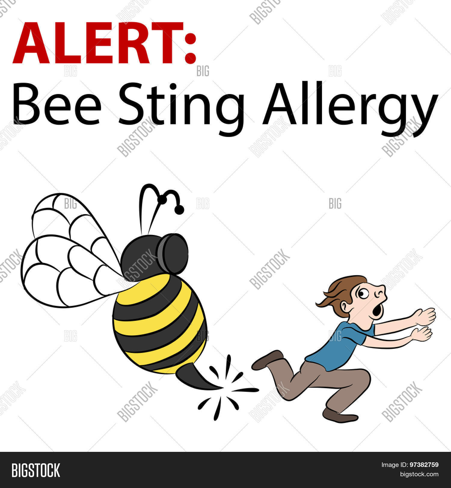 Image Cartoon Bee Vector & Photo (Free Trial) | Bigstock