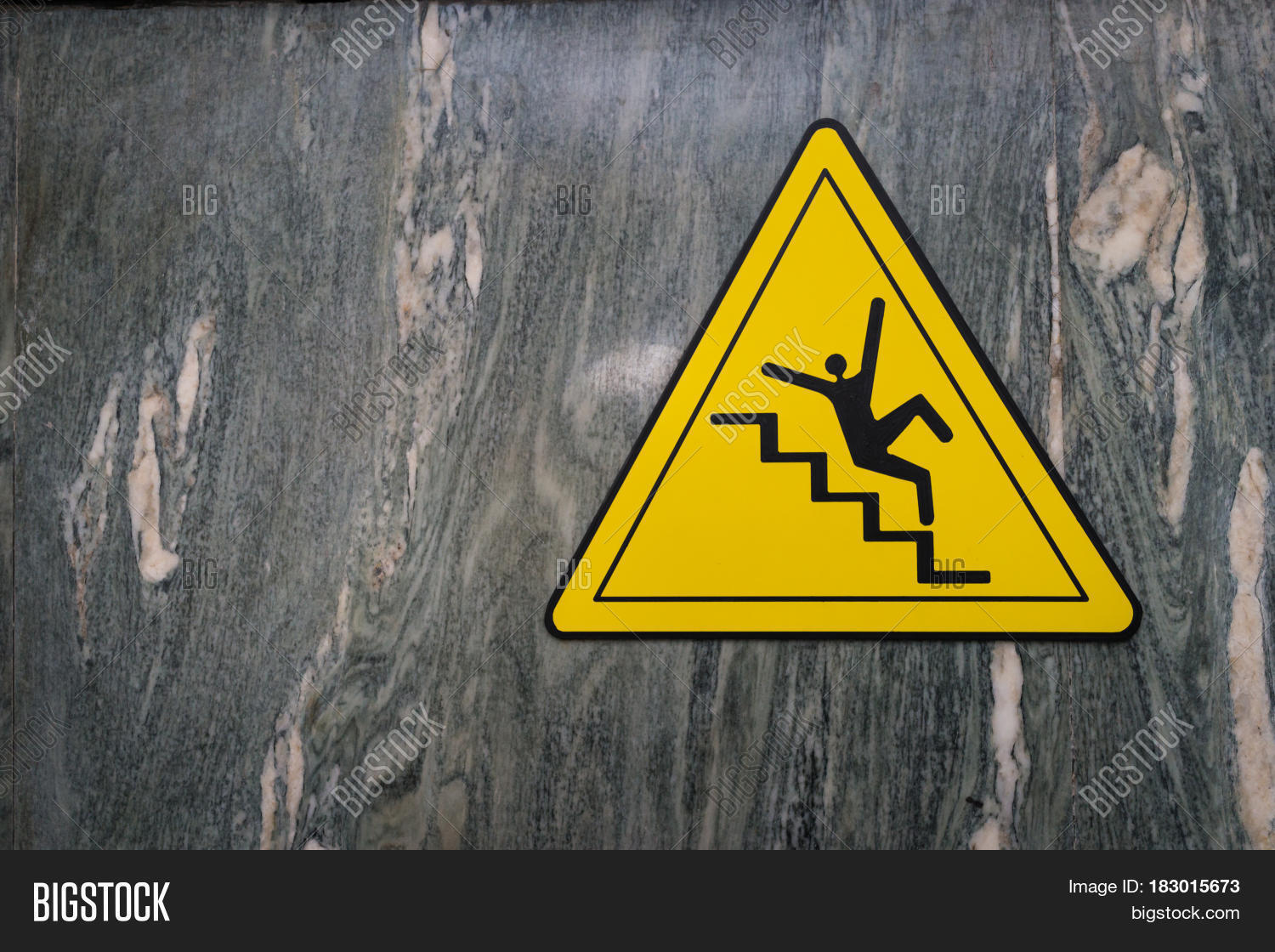 Sign Danger Falling Image & Photo (Free Trial) | Bigstock