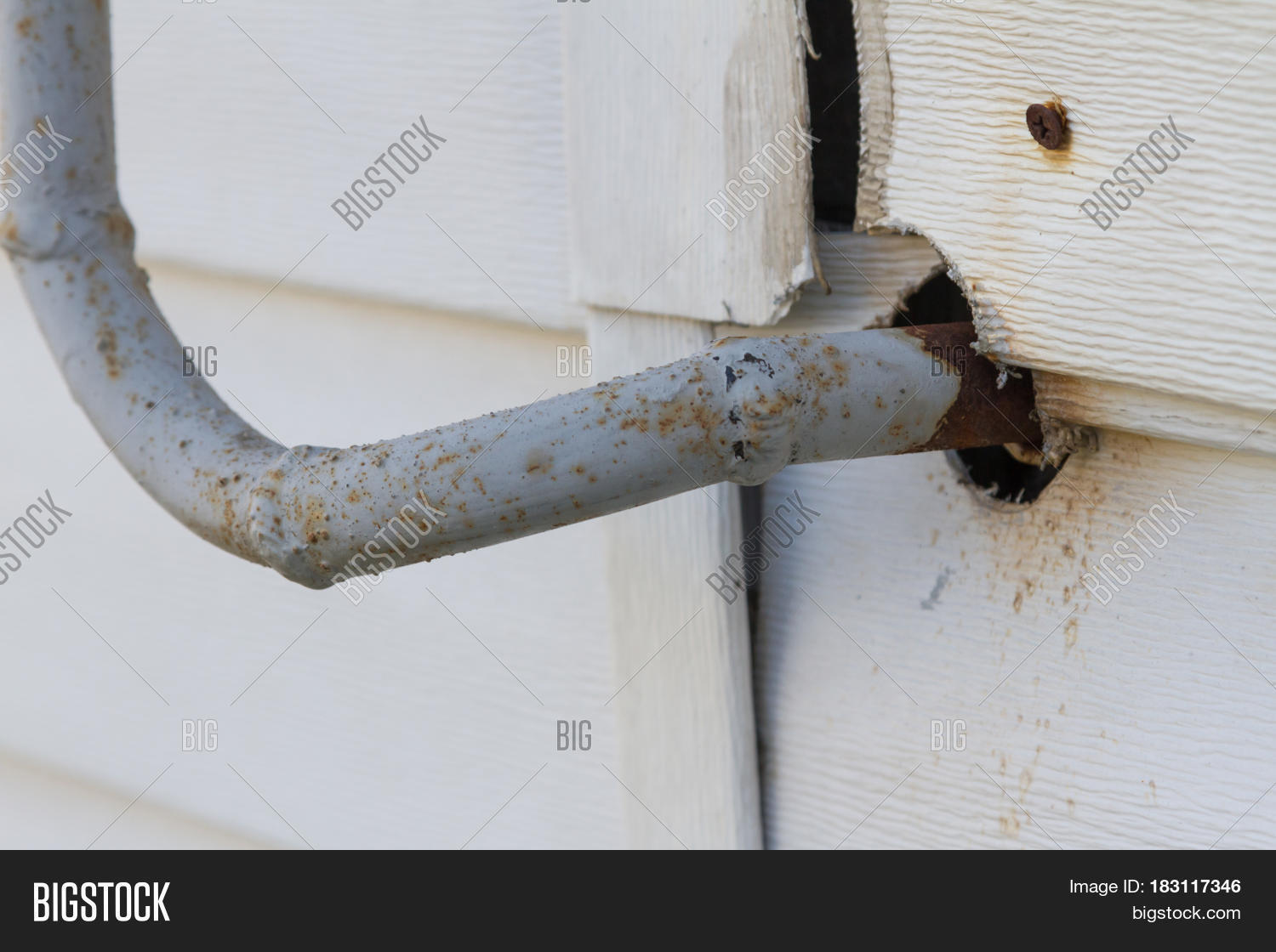 Rusty Gas Pipe Passing Image & Photo (Free Trial) | Bigstock