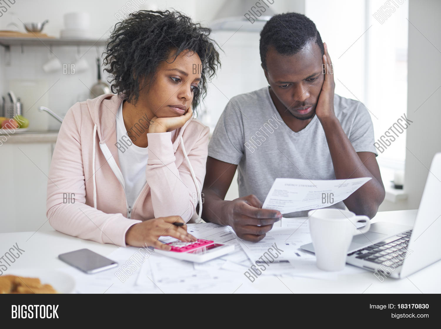 Stressed African Image & Photo (Free Trial) | Bigstock