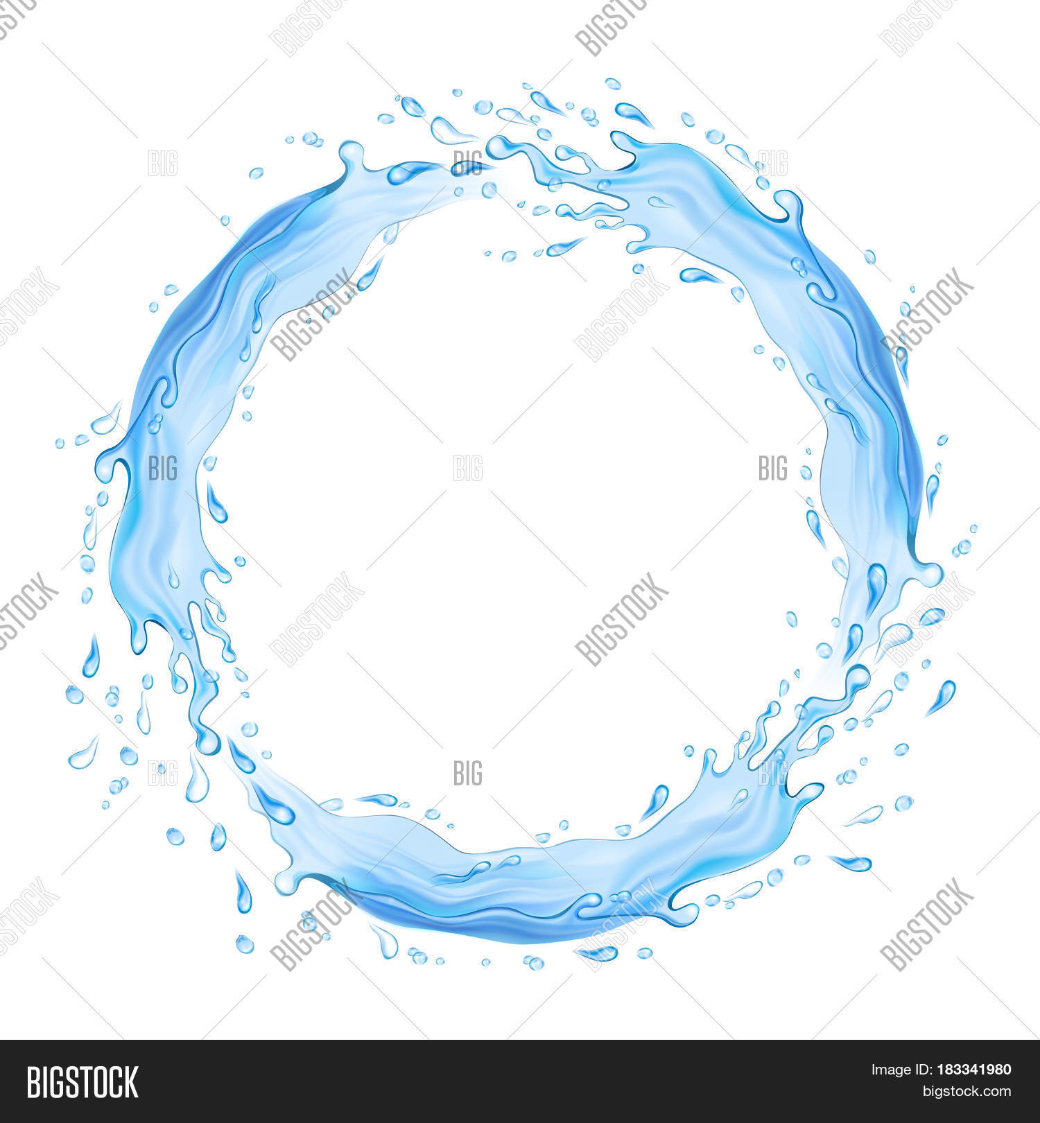 Water Frame. Splashes Image & Photo (Free Trial) | Bigstock