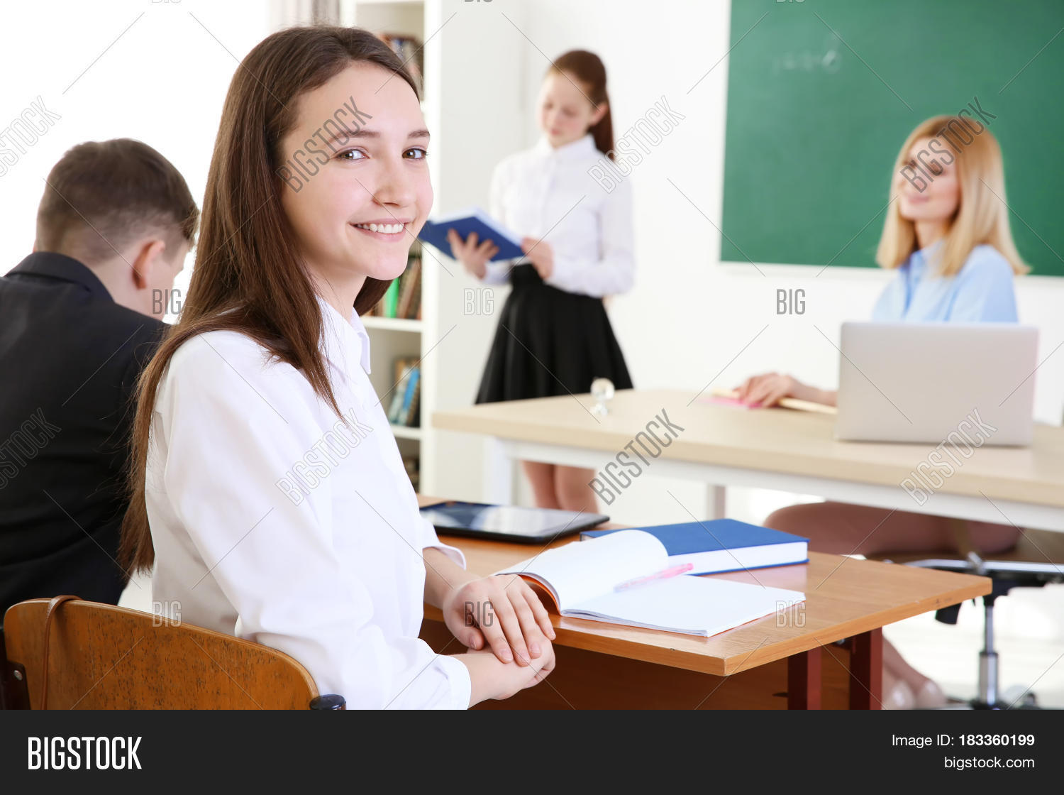 Cute Schoolgirl Lesson Image & Photo (Free Trial) | Bigstock