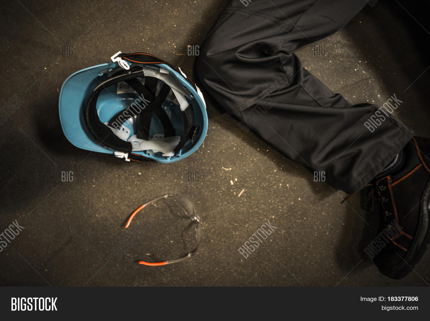 Dead Worker Laying On Image & Photo (Free Trial) | Bigstock