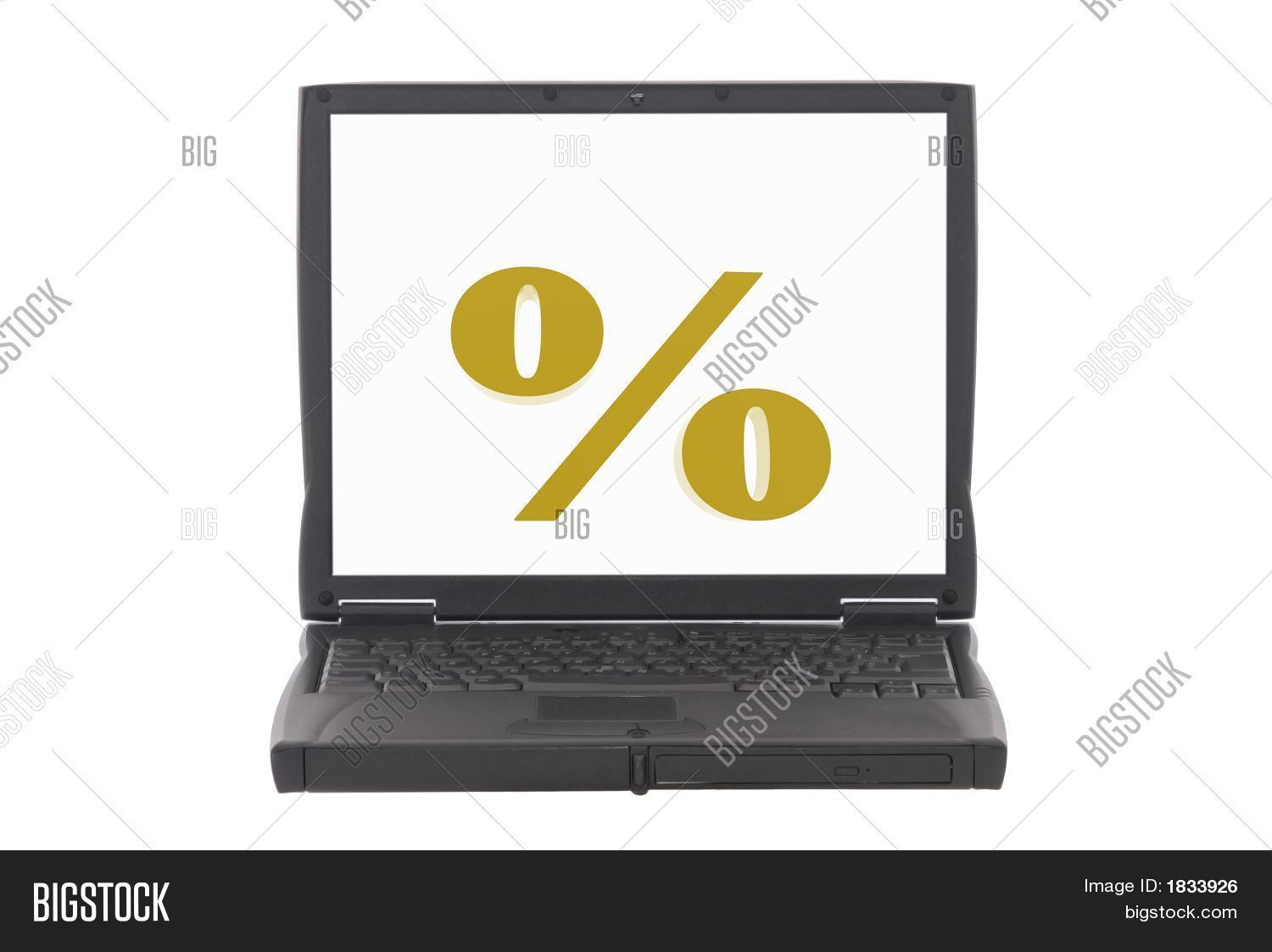 Laptop Percentage Image & Photo (Free Trial) | Bigstock
