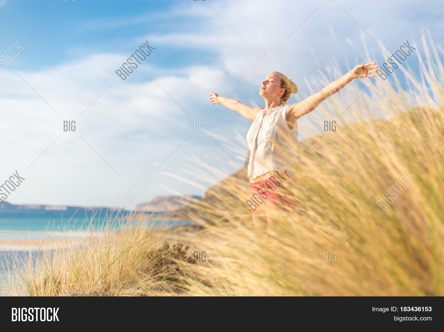 Relaxed Woman, Arms Image & Photo (Free Trial) | Bigstock