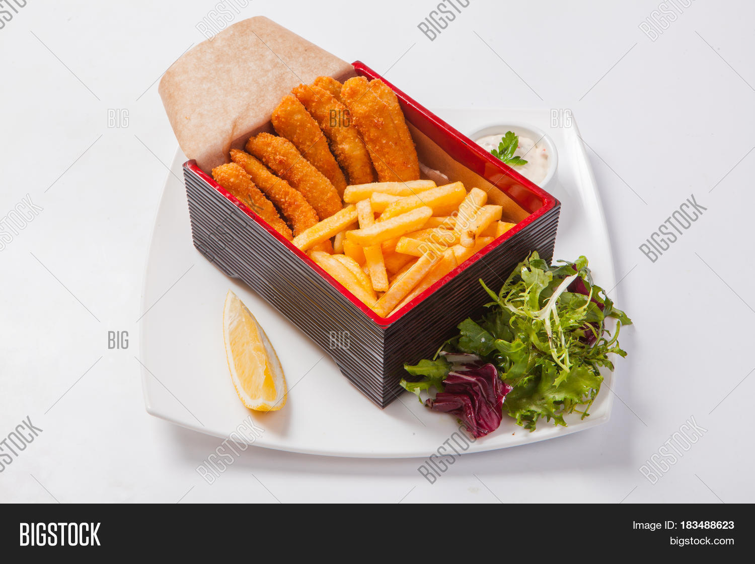 Fish Sticks Wooden Box Image & Photo (Free Trial) | Bigstock