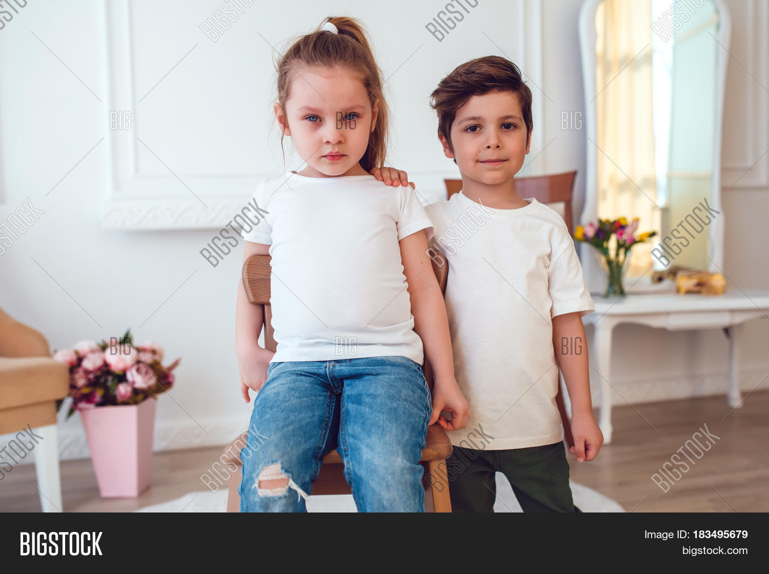 Two Children Blank Image & Photo (Free Trial) | Bigstock
