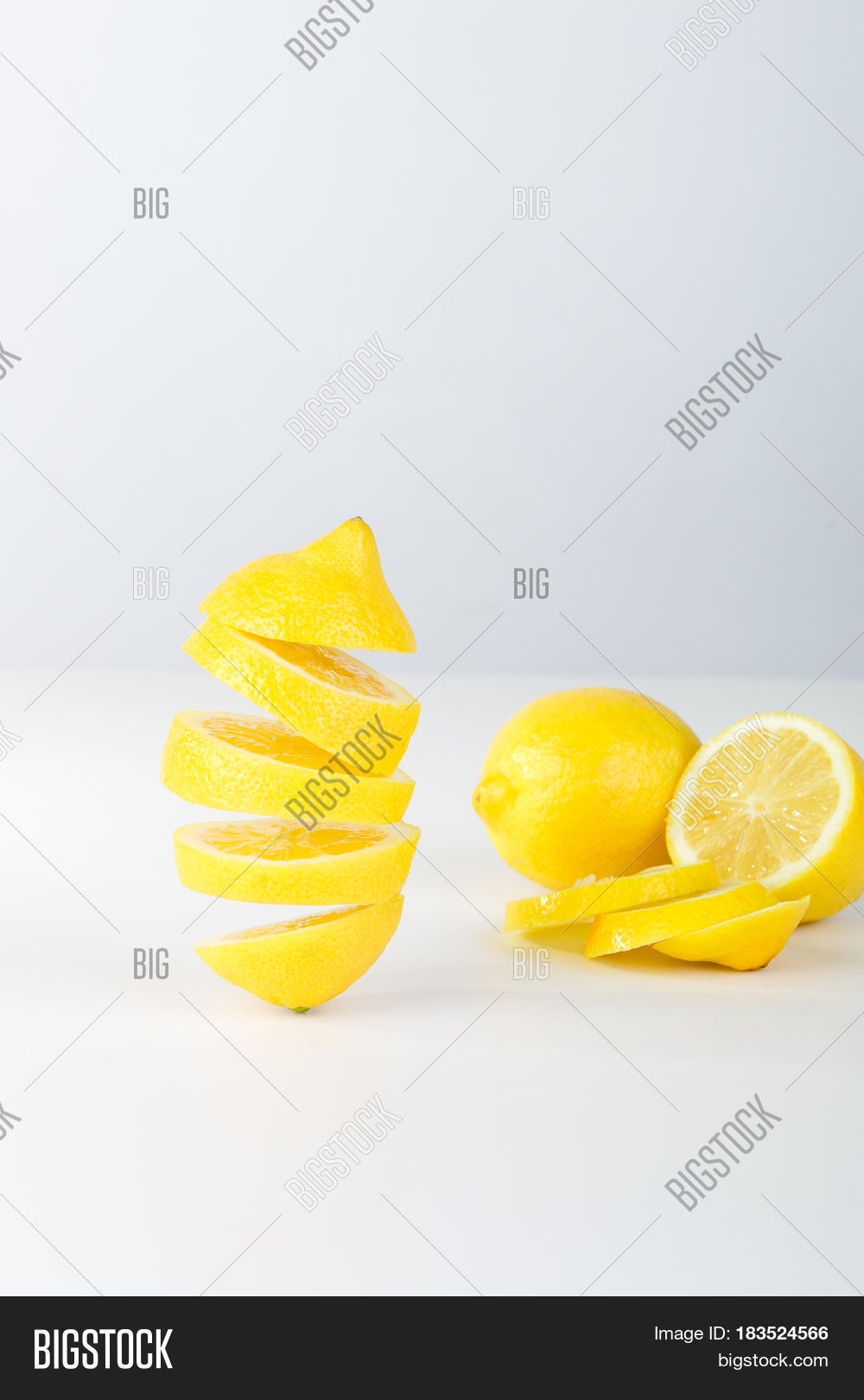 Flying Lemon. Sliced Image & Photo (Free Trial) | Bigstock