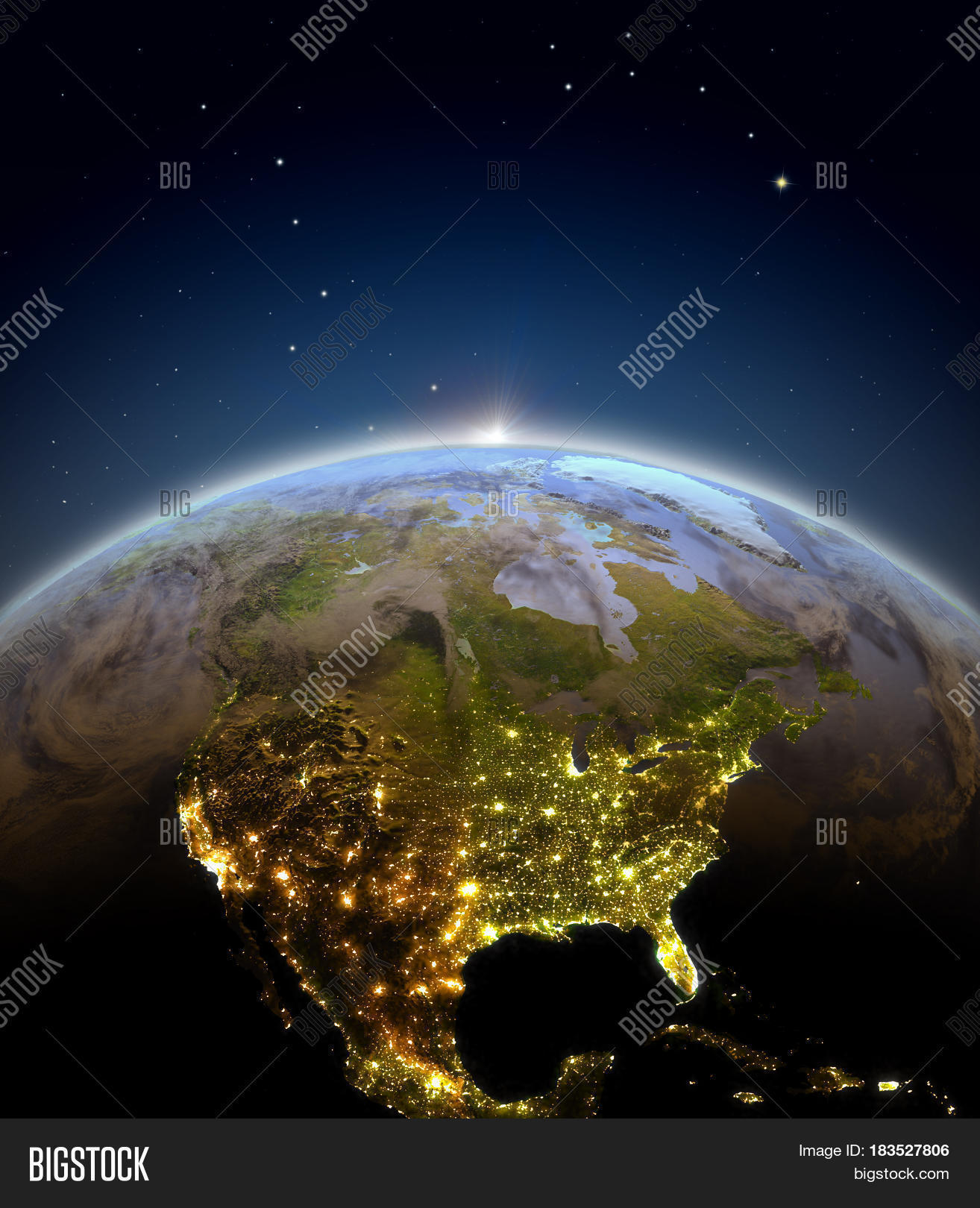 North America Space Image & Photo (Free Trial) | Bigstock