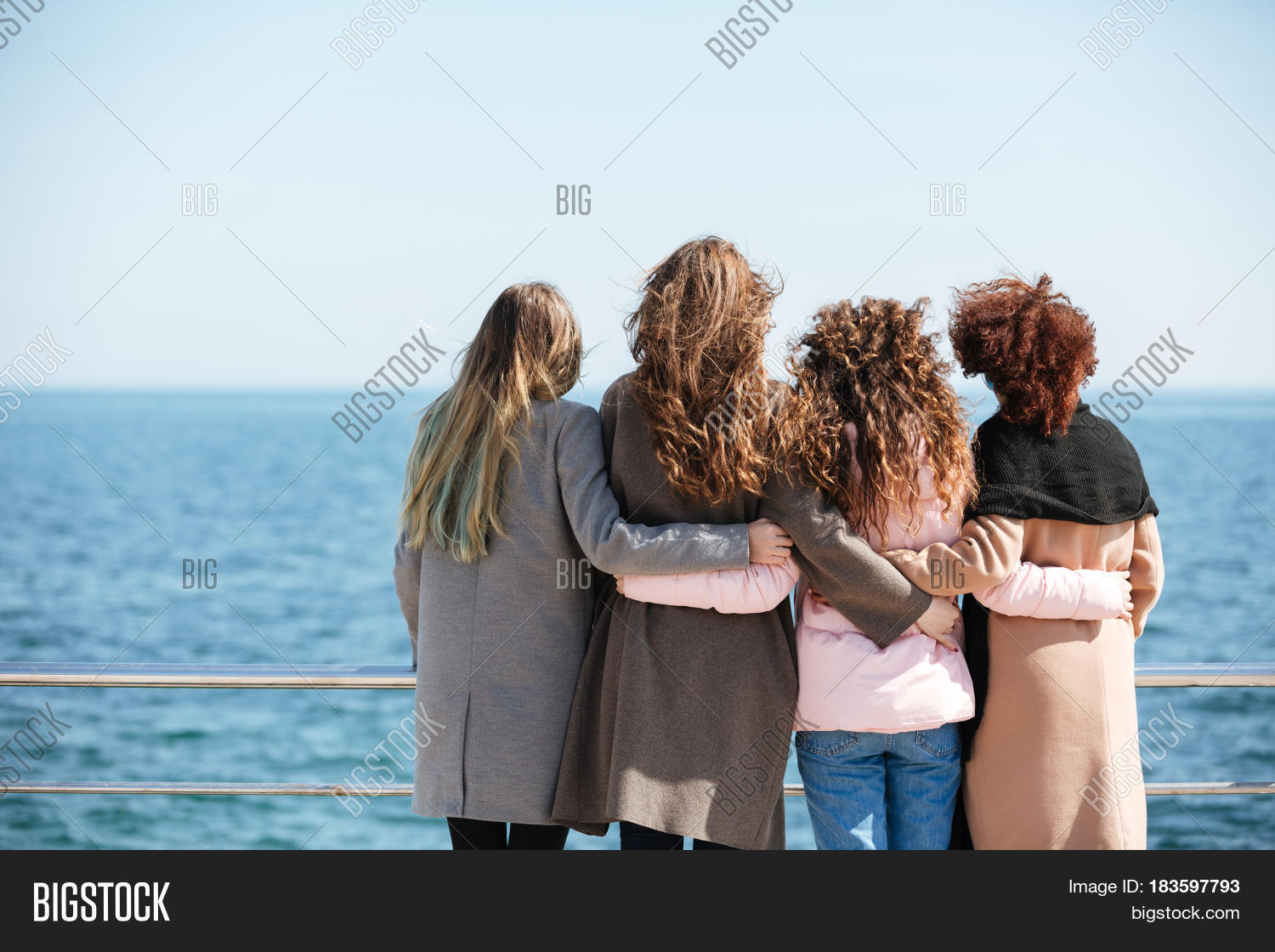 Back View Four Friends Image & Photo (Free Trial) | Bigstock