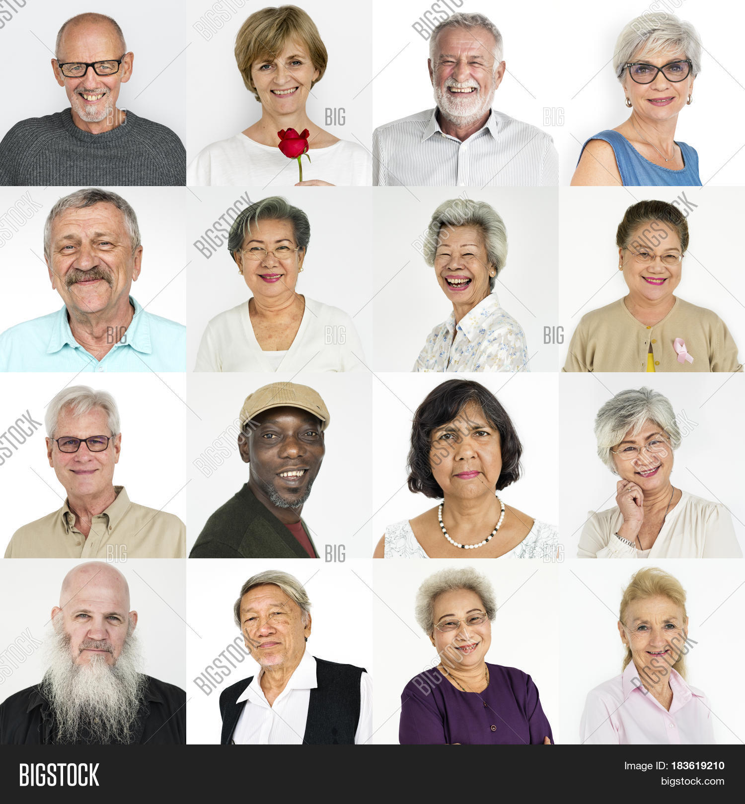 Set Diversity Senior Image & Photo (Free Trial) | Bigstock
