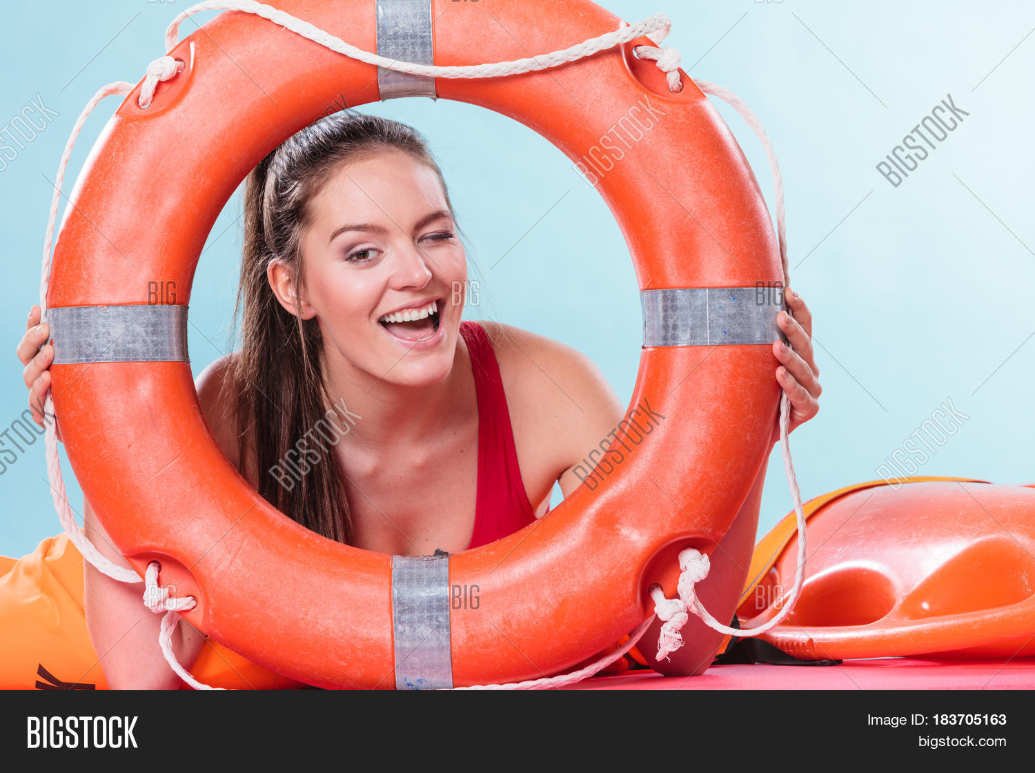 Lifeguard Woman On Image & Photo (Free Trial) | Bigstock