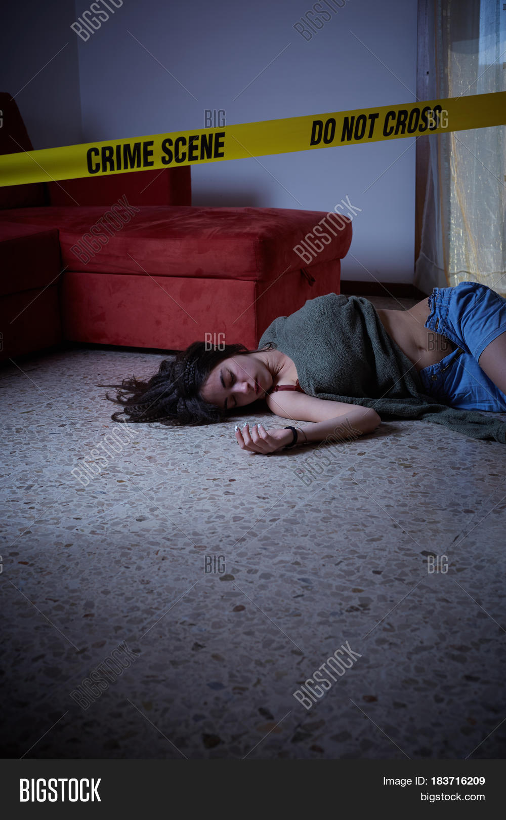 Crime Scene Imitation Image & Photo (Free Trial) | Bigstock