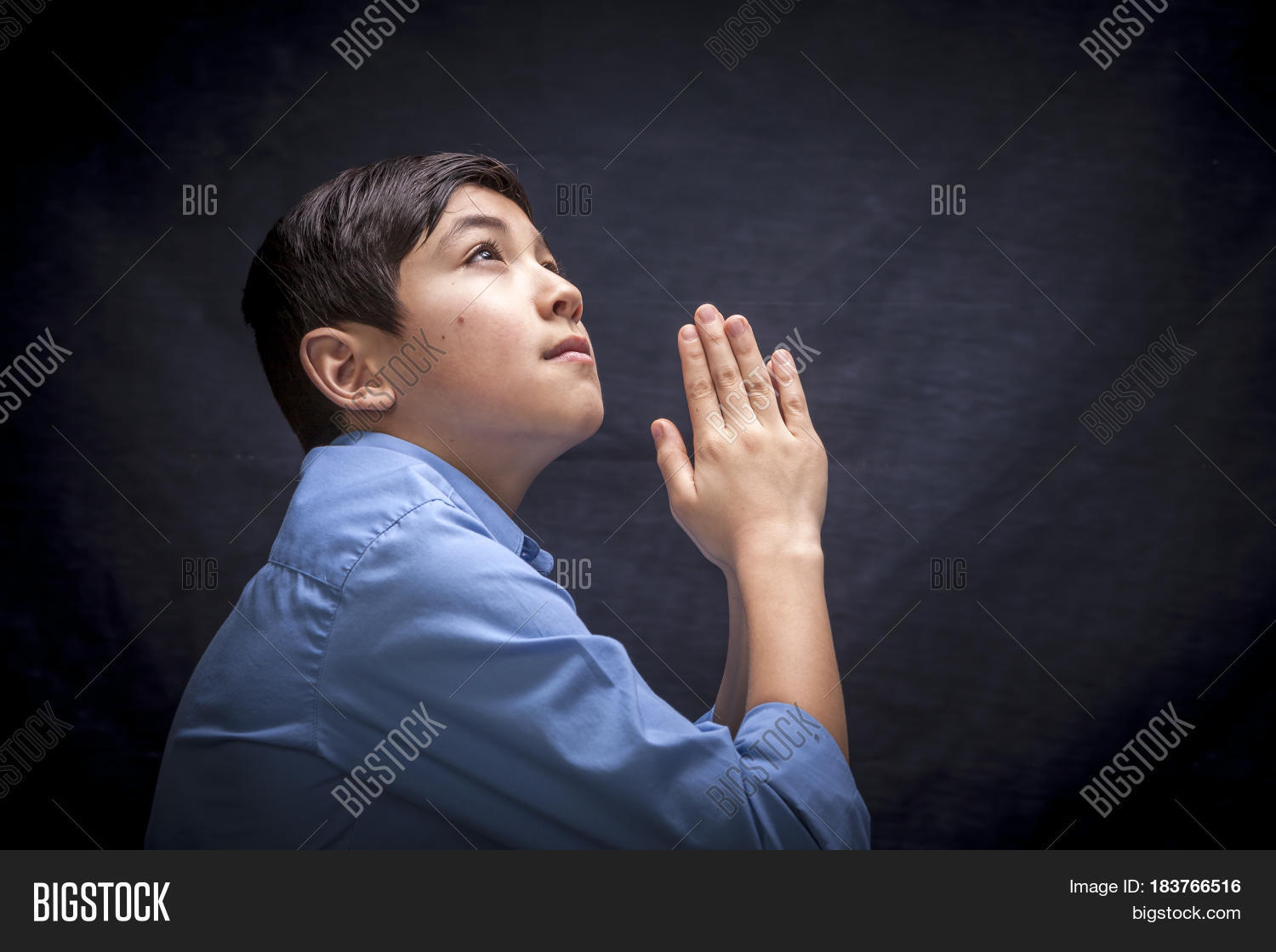 Praying God. Young Boy Image & Photo (Free Trial) | Bigstock