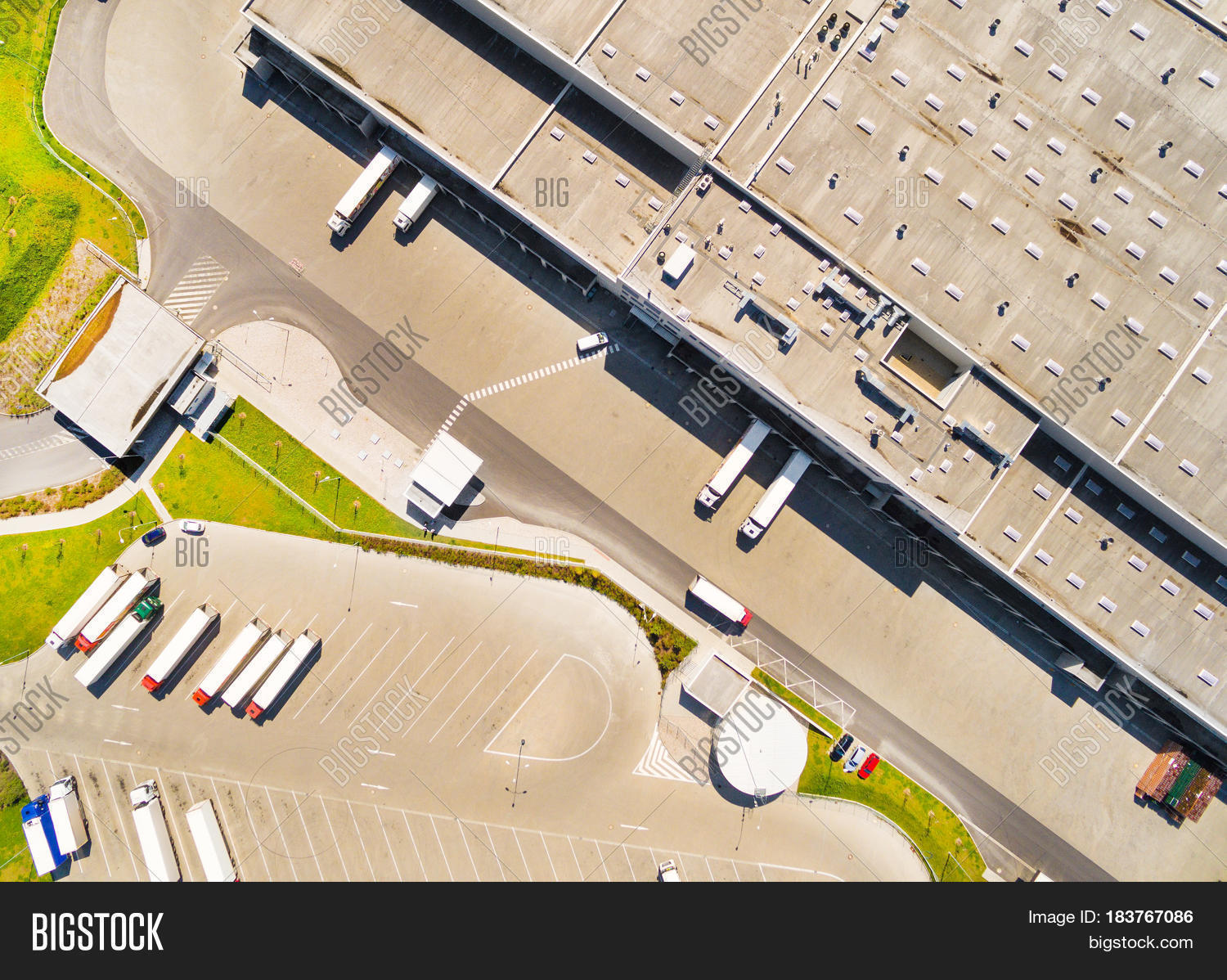 Aerial View Warehouse Image & Photo (Free Trial) | Bigstock
