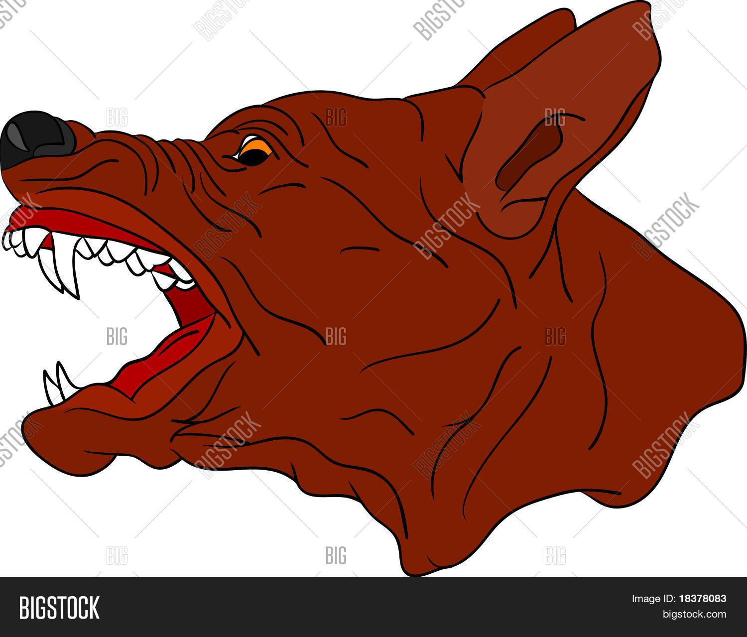 Vector -bad Dog Head Vector & Photo (Free Trial) | Bigstock