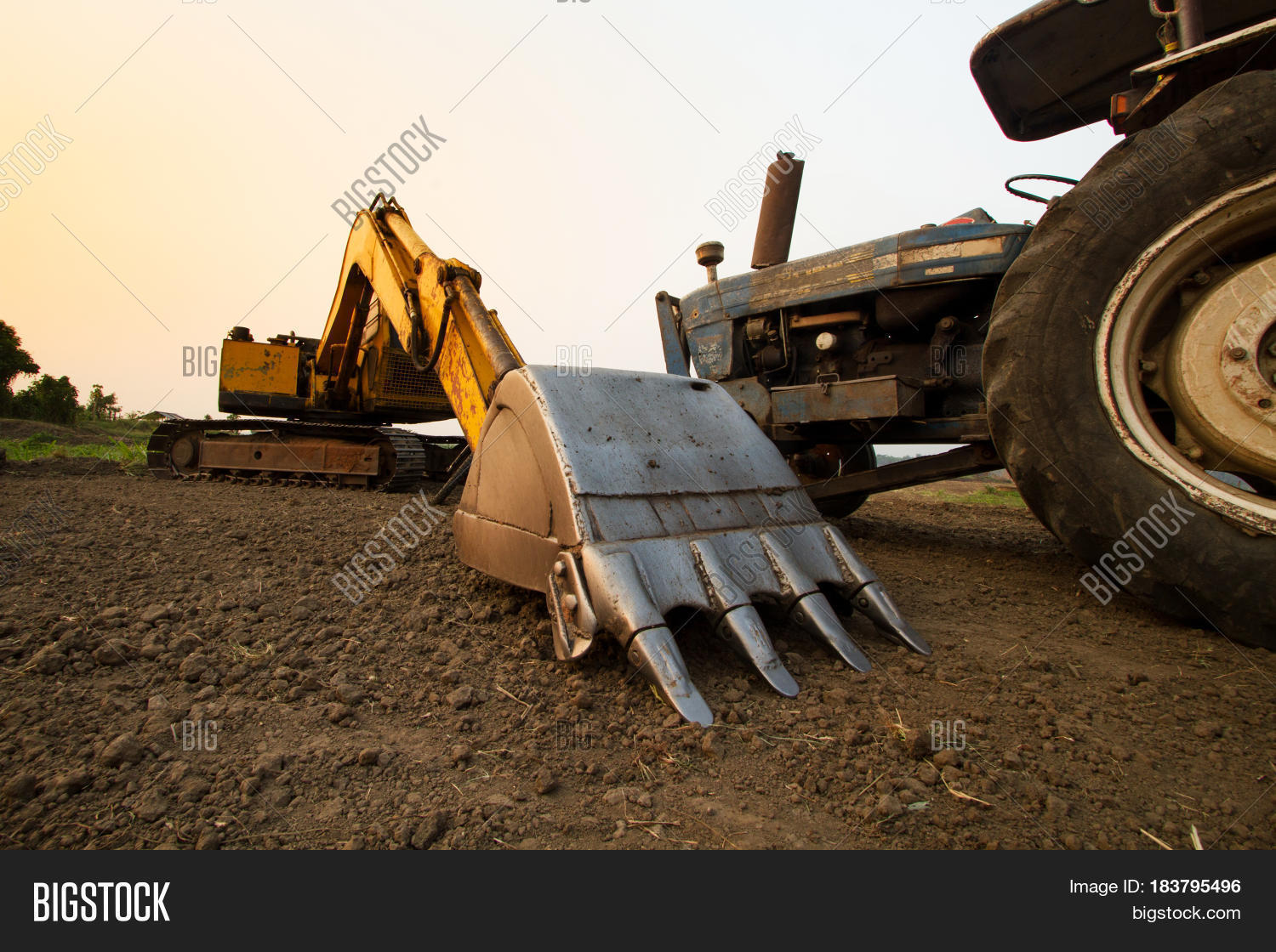 Backhoe Tractor Image & Photo (Free Trial) | Bigstock