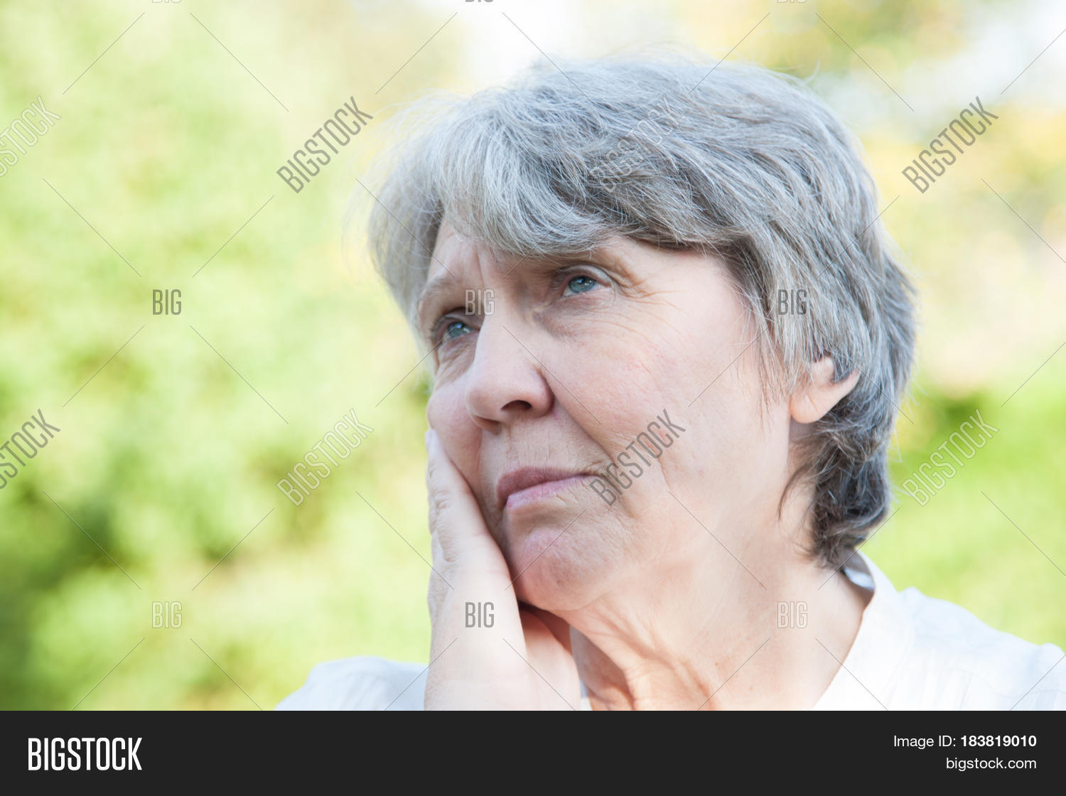 Worried Senior Woman Image & Photo (Free Trial) | Bigstock