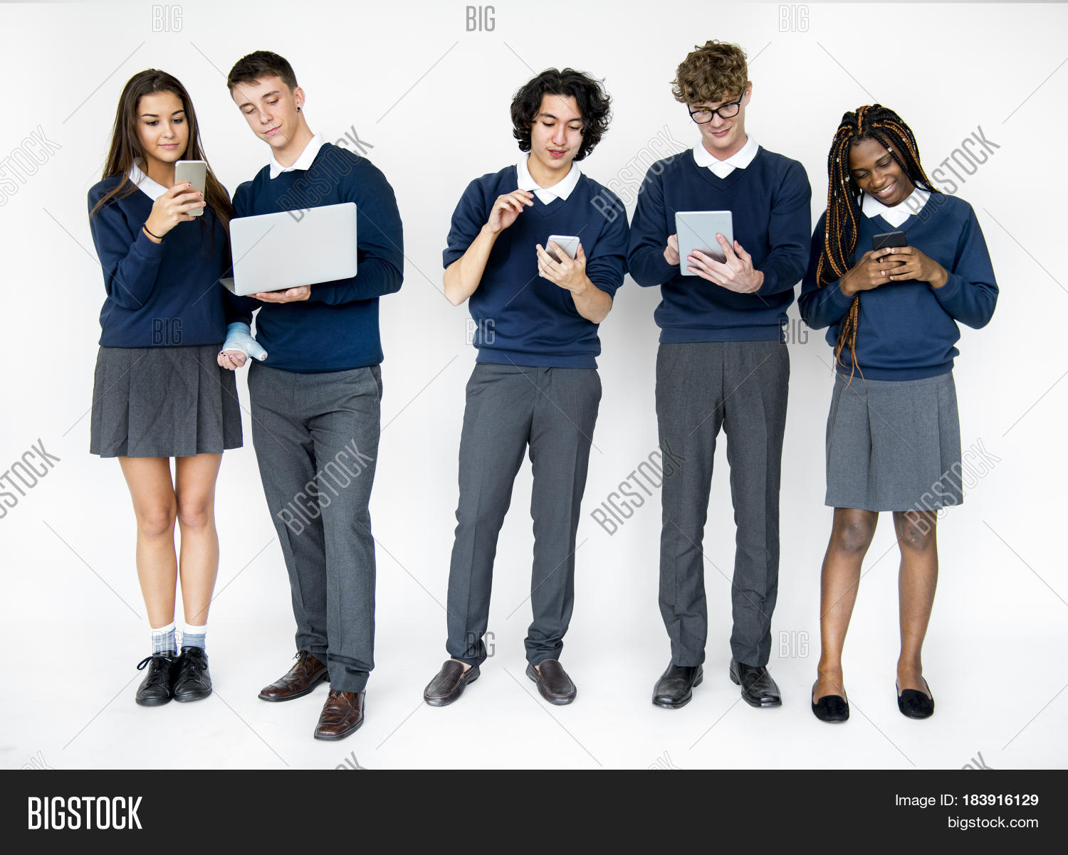 Group Students Using Image & Photo (Free Trial) | Bigstock