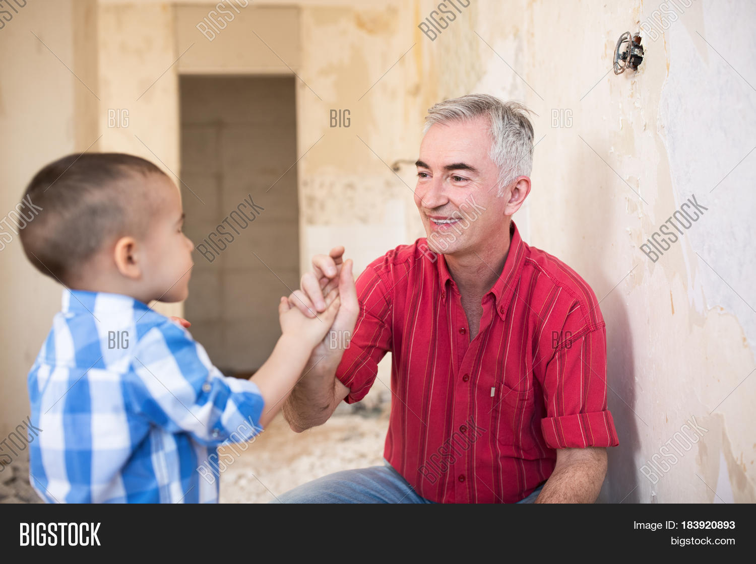 Smiling Grandfather Image & Photo (Free Trial) | Bigstock