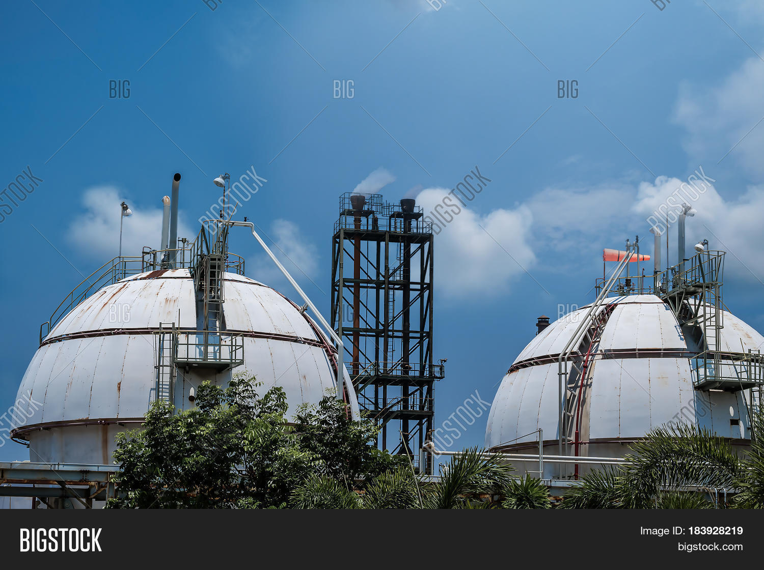 Gas Storage Spheres Image & Photo (Free Trial) | Bigstock