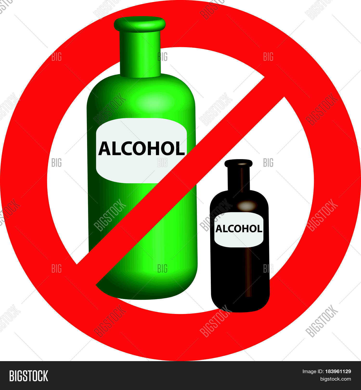 No Alcohol Symbol Vector & Photo (Free Trial) | Bigstock