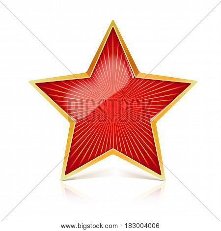 Red Star Gold Metal Vector & Photo (Free Trial) | Bigstock