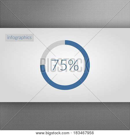75 Percent Pie Chart Vector & Photo (Free Trial) | Bigstock