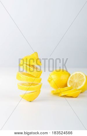 Flying Lemon. Sliced Image & Photo (Free Trial) | Bigstock