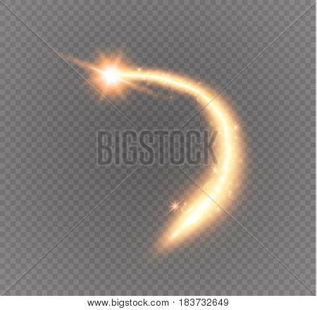 Comet Flying .Gold Vector & Photo (Free Trial) | Bigstock