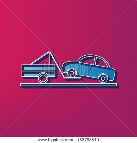 Tow Truck Sign. Vector & Photo (Free Trial) | Bigstock
