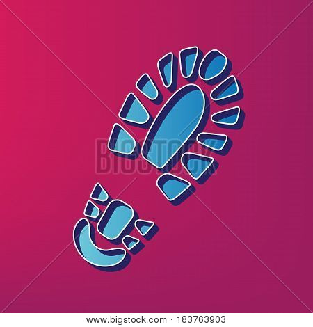 Footprint Boot Sign. Vector & Photo (Free Trial) | Bigstock