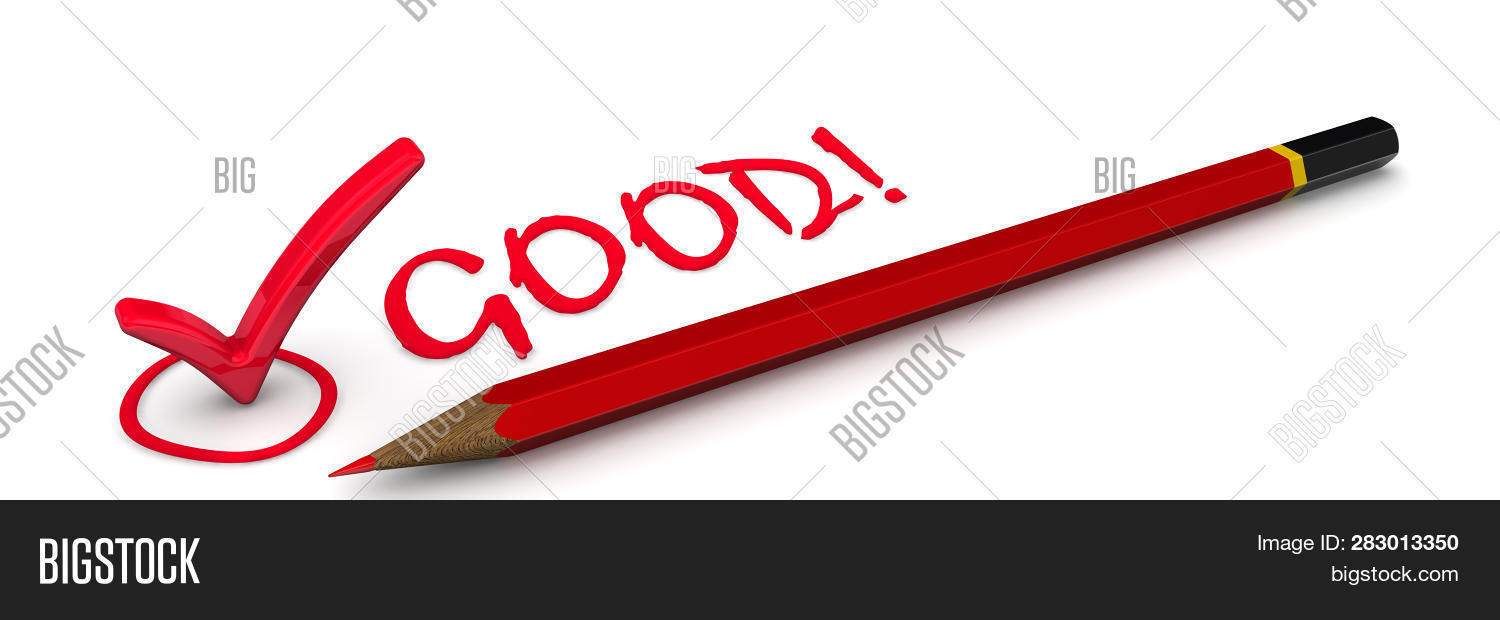 Good. Check Mark. Red Image & Photo (Free Trial) | Bigstock