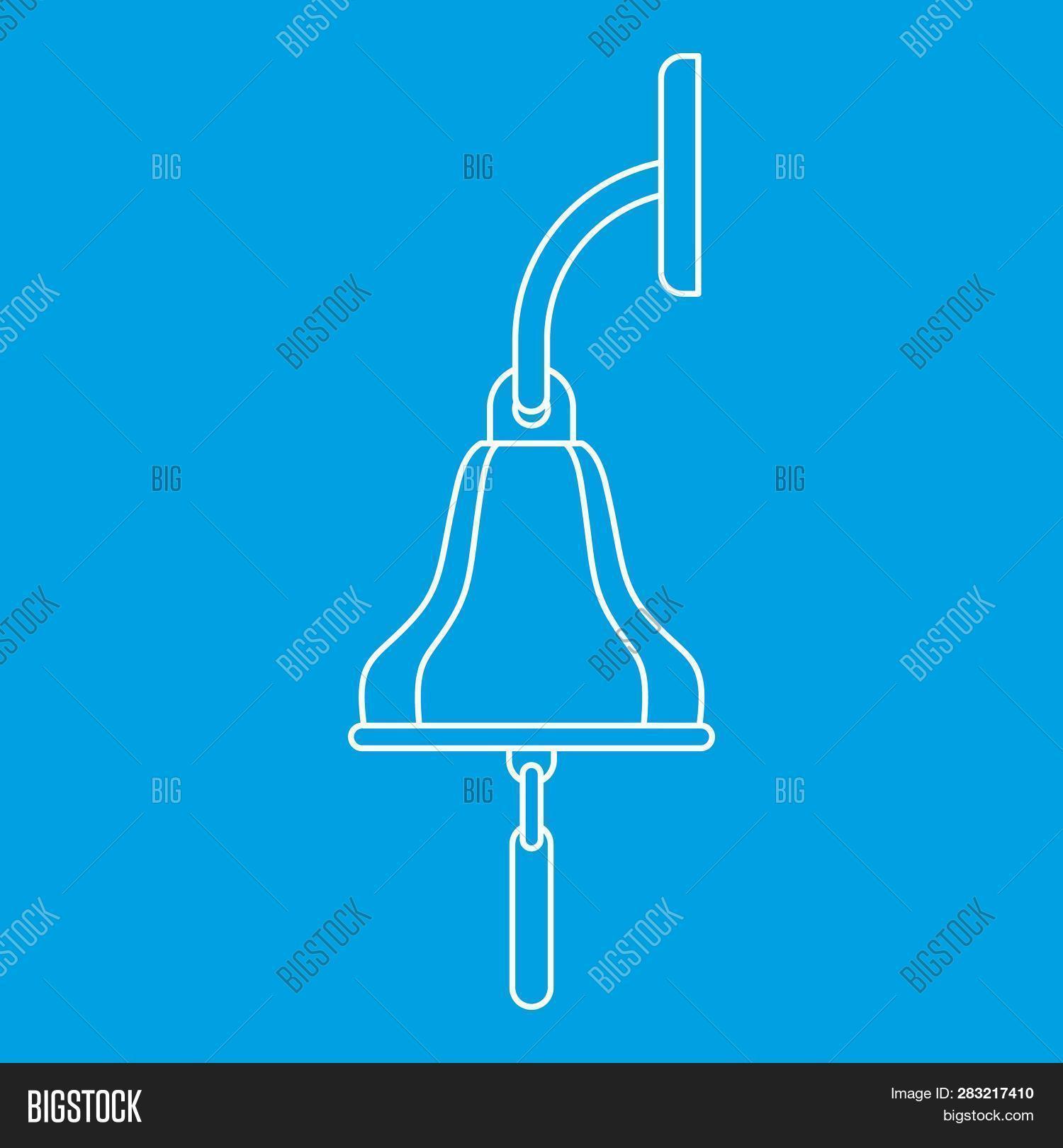 Ship Bell Icon Blue Image & Photo (Free Trial) | Bigstock