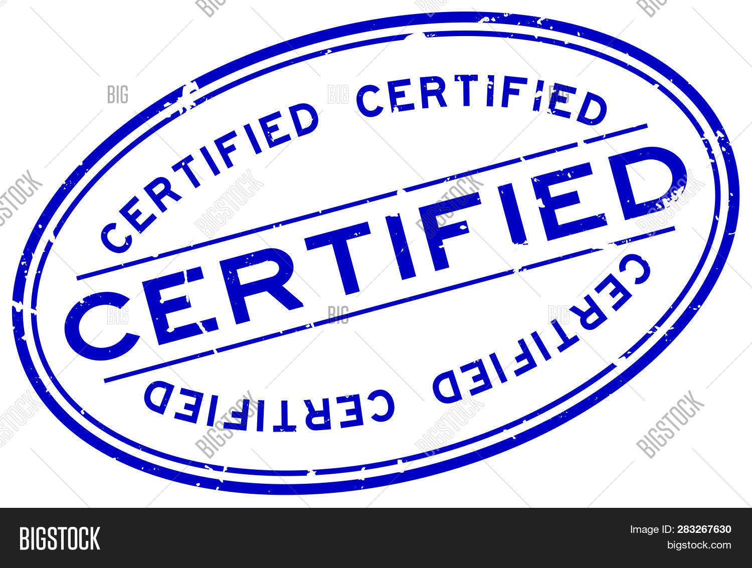 Grunge Blue Certified Vector & Photo (Free Trial) | Bigstock