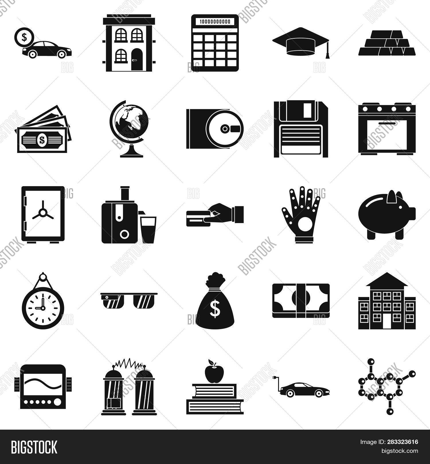 Borrowing Icons Set. Image & Photo (Free Trial) | Bigstock