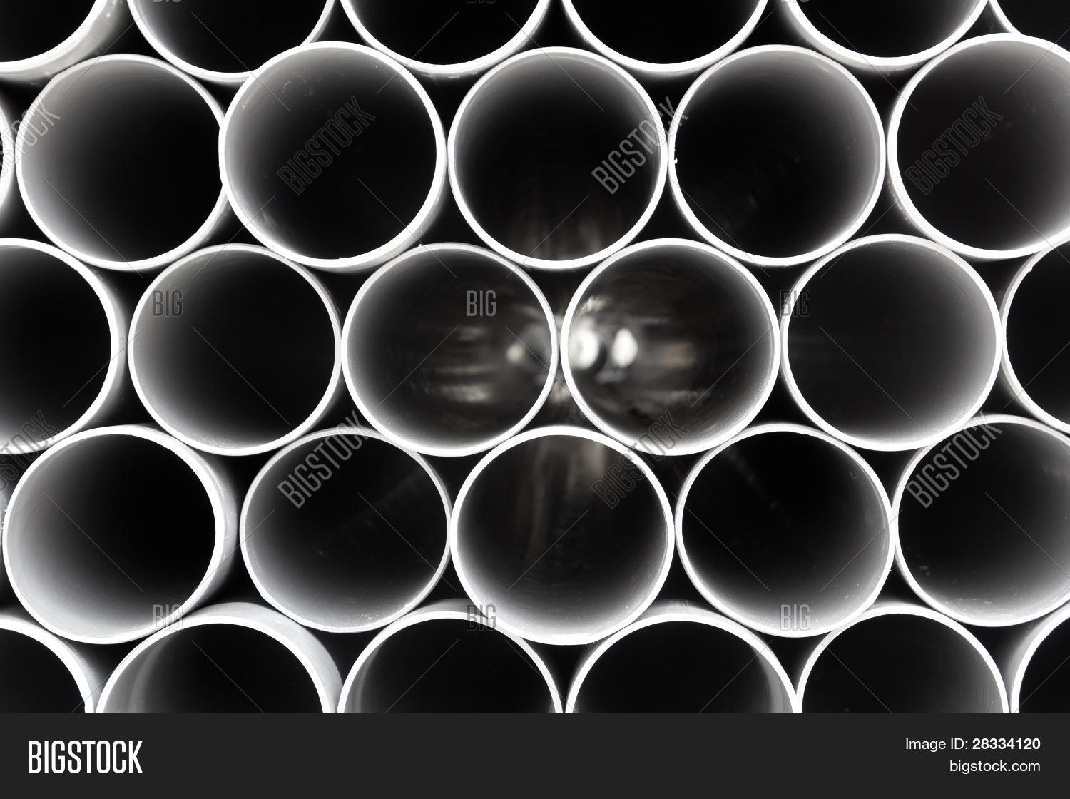 Gray PVC Tubes Plastic Image & Photo (Free Trial) | Bigstock