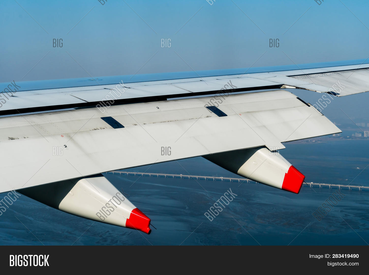 Aircraft Wing Red Image & Photo (Free Trial) | Bigstock