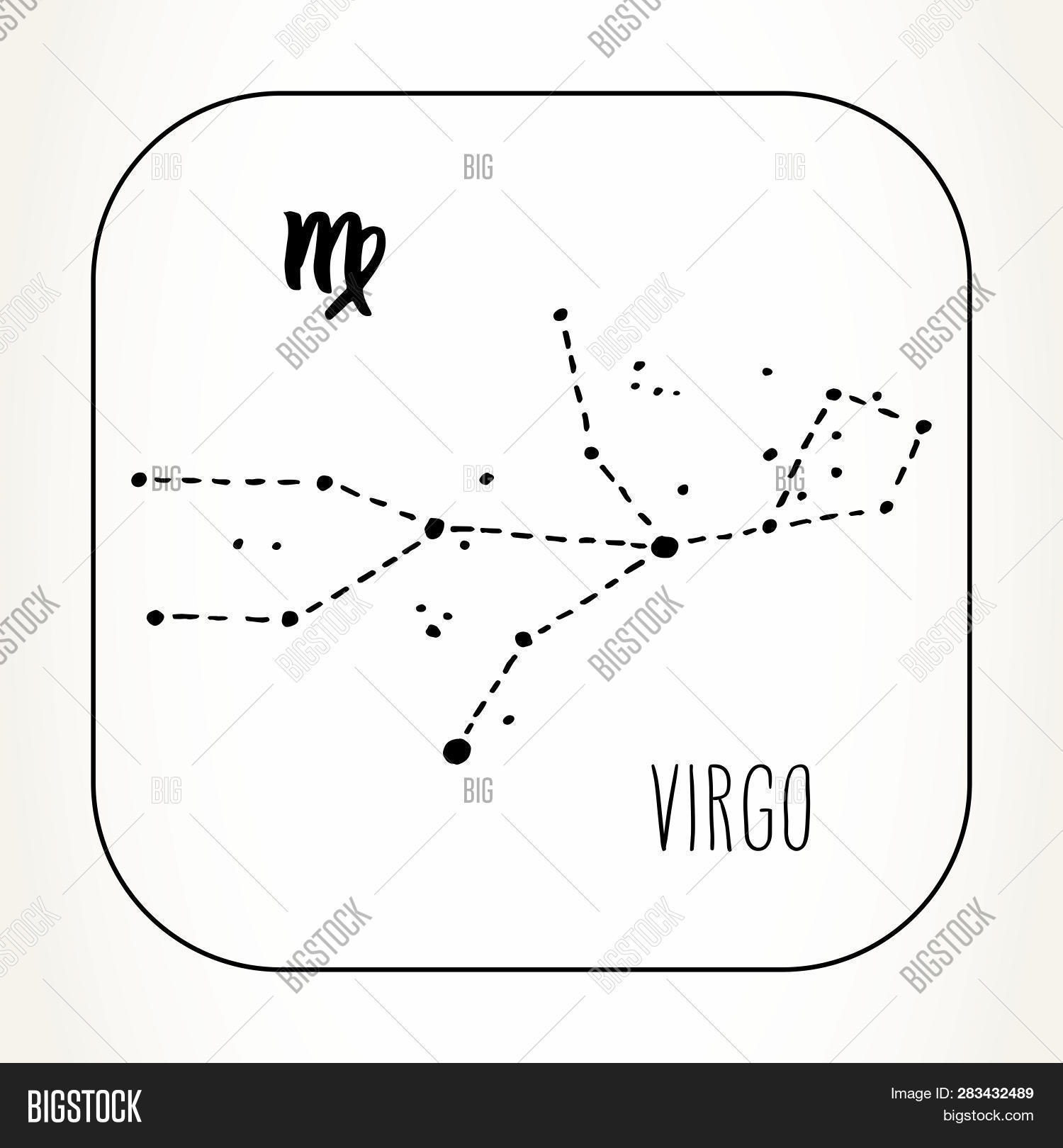 Virgo Hand Drawn Vector & Photo (Free Trial) | Bigstock